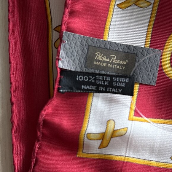 Paloma Picasso | Accessories | Vintage Paloma Picasso Silk Scarf ...